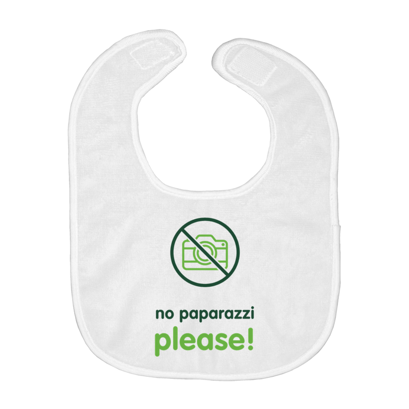 No Paparazzi Bib (English) – Digital Parenting Shop